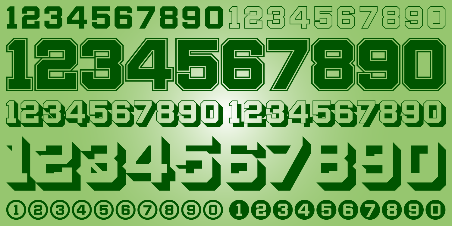 Display Digits Two Premium Font - Urban Fonts