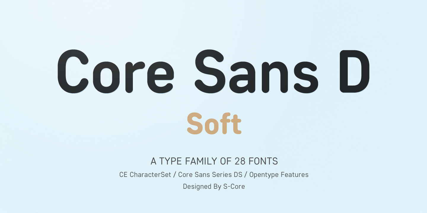 Core Sans DS Premium Font - Urban Fonts